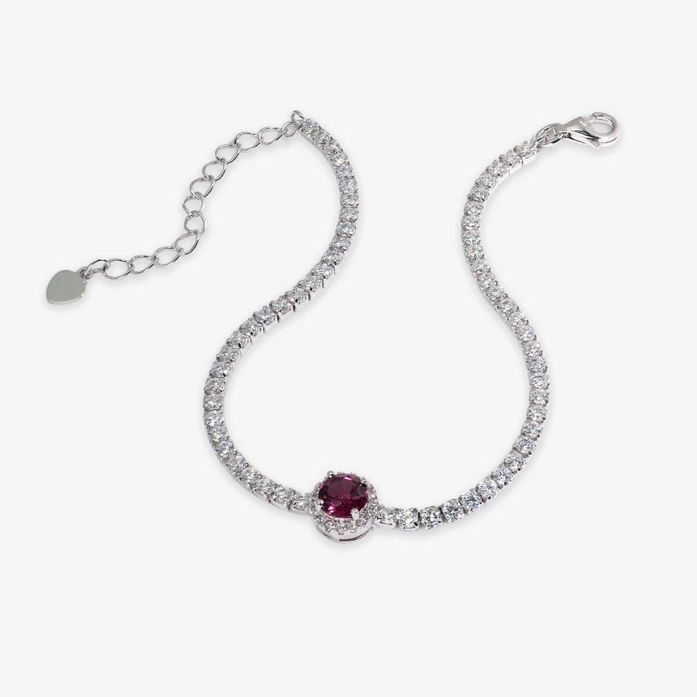 Red Garnet (F)Center Design RD02 Bracelet 5mm – Yau Shing Gems