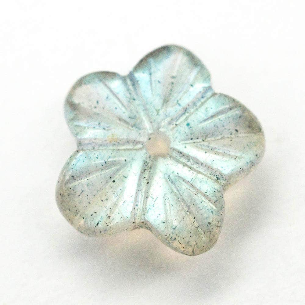 Labradorite(Madagascar) Carving Flower Jasmine(MD) 9/10mm – Yau Shing Gems