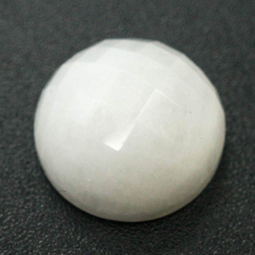 White Natural Quartzite (FI)Round Cab – Yau Shing Gems